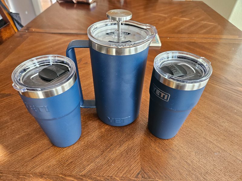 YETI Rambler 34 Oz French Press and 20 Oz Stackable Cups - Engearment